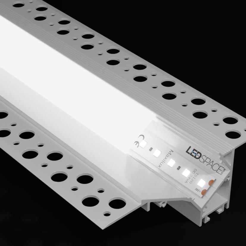 Plaster-In LED Profile Channel for a Flush Finish for Walls & Ceilings ...