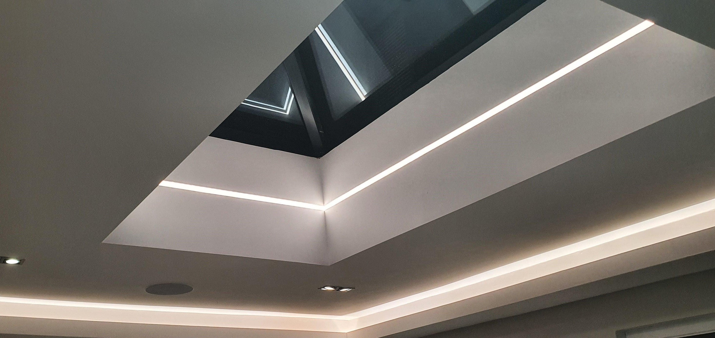 2m 45 Degree Flat Corner LED Profile Extrusion Channel | Aluminium ...