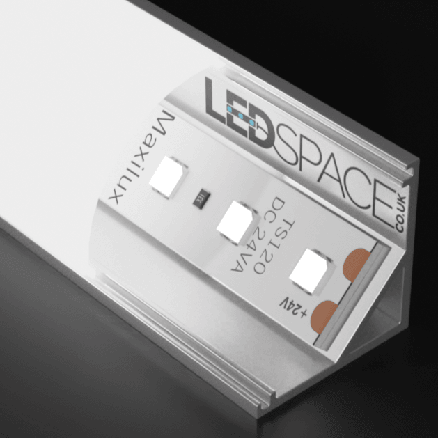 2m 90° Corner LED Profile Extrusion Channel | Aluminium Trunking with ...
