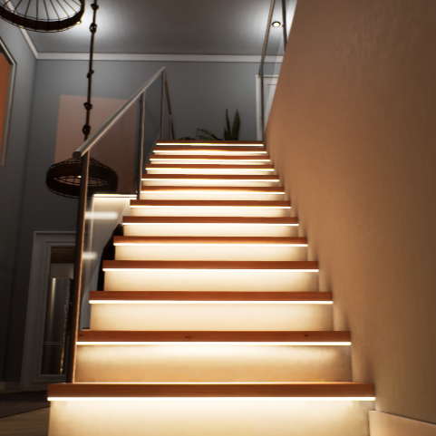 Seamless Warm white stair kit 13 steps