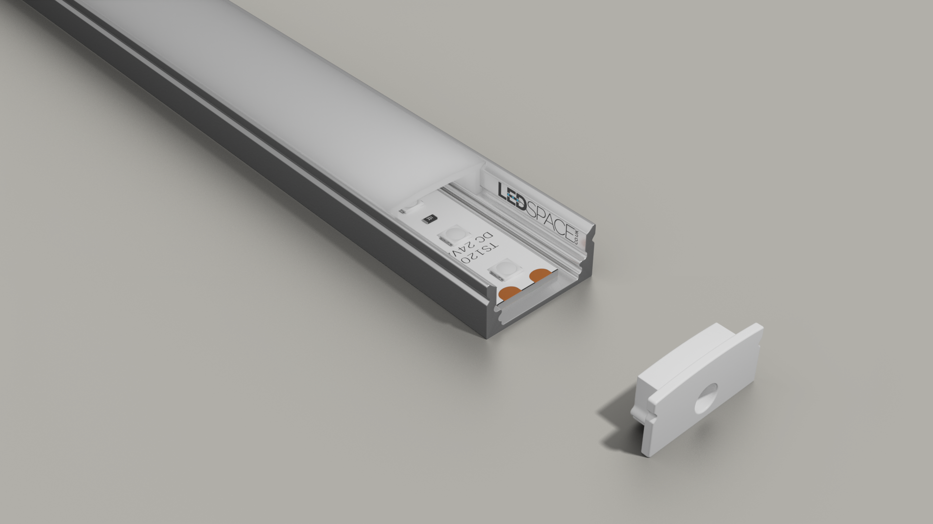 Slim 2m Surface-Mounted LED Profile Extrusion Channel | Aluminium ...