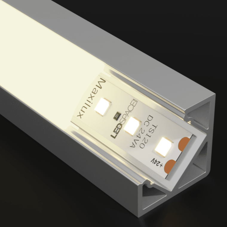 2m 45 Degree Flat Corner LED Profile Extrusion Channel | Aluminium ...