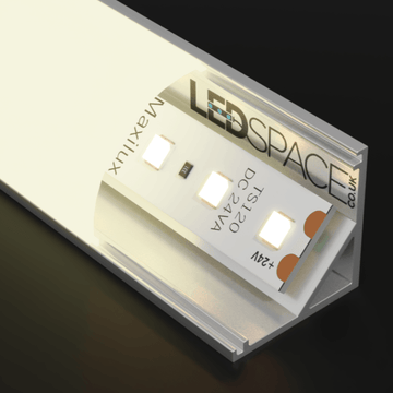 45 Degree Corner LED Profile Channel Tracks Available on Next Day ...
