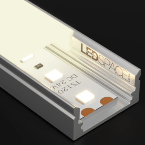 Slim 2m Surface-Mounted LED Profile Extrusion Channel | Aluminium ...