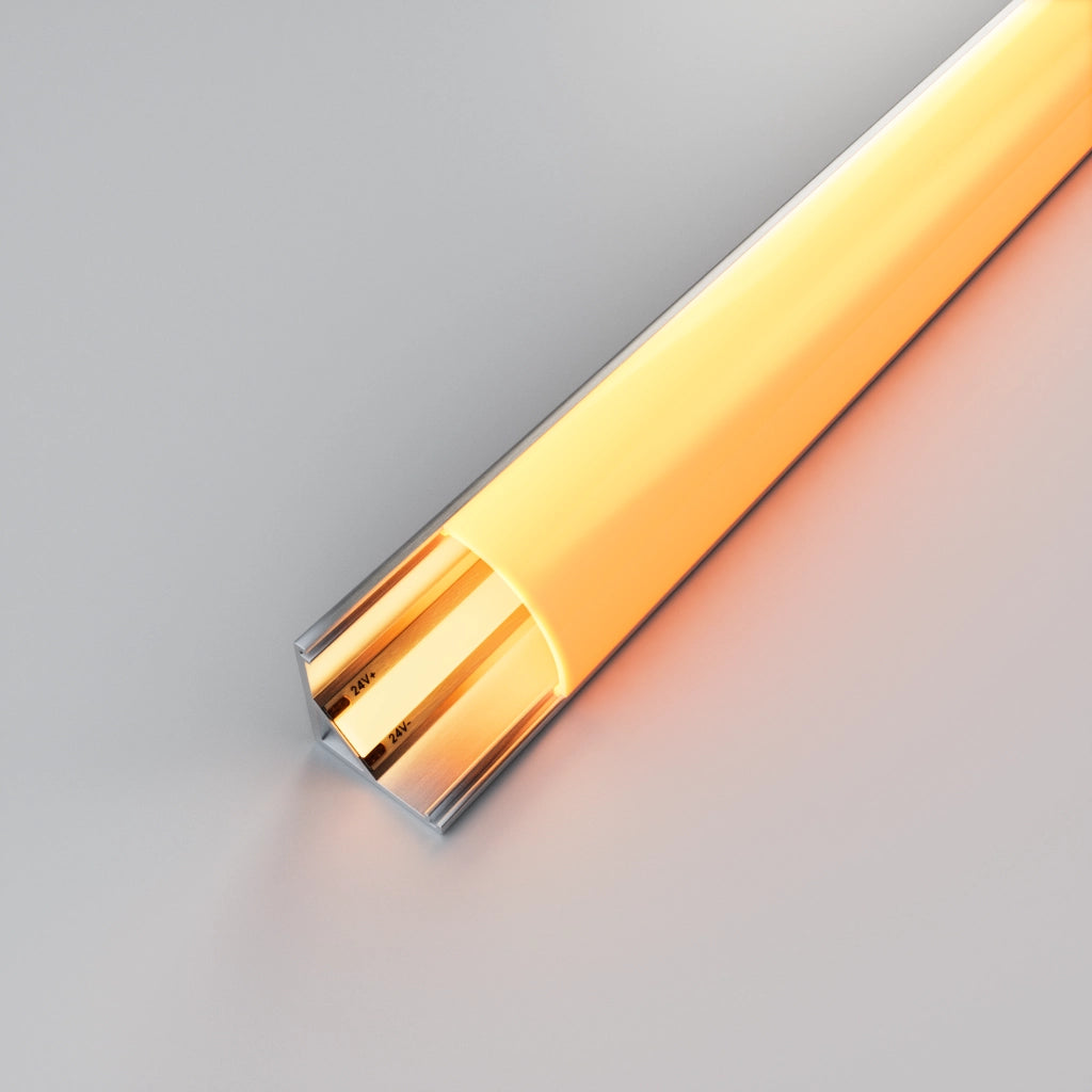 2m ALU03 Corner Aluminium LED Profile Channel, 16 x 16mm – LEDSpace