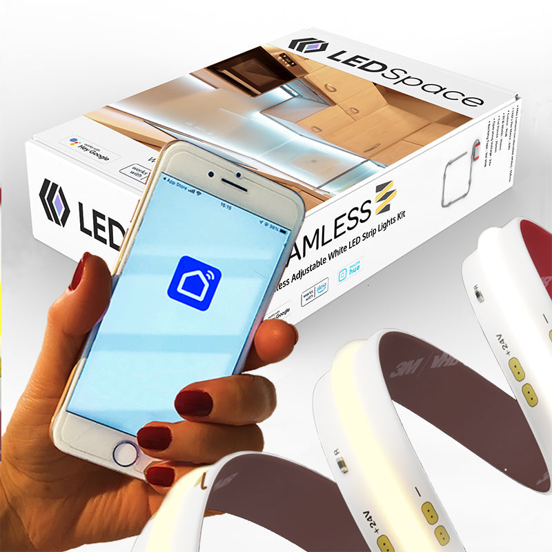 LED Strip Pack with App Control: Adjustable White 5m – LEDSpace