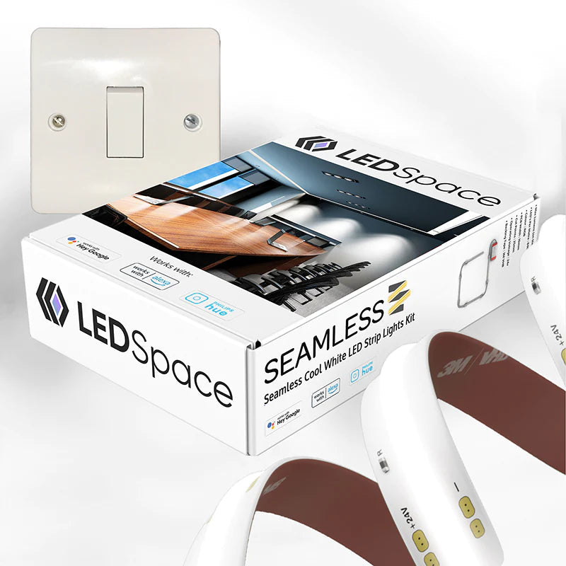 LED Strip Pack for On/Off Wall Switch: Cool White 5m – LEDSpace