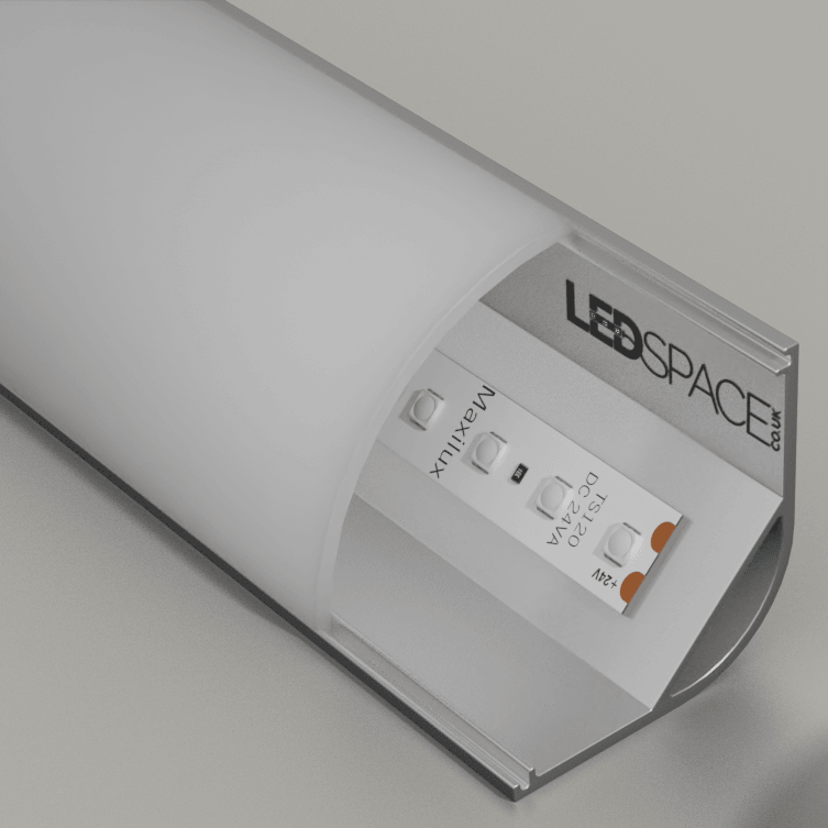 2m 90° Wide Corner LED Profile Extrusion Channel | Aluminium Trunking ...
