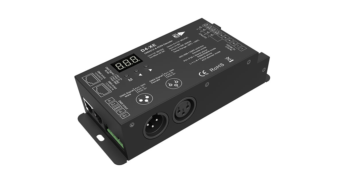 DMX 4 Channel Decoder Digital Pixel LED Strip Controller | LEDSpace